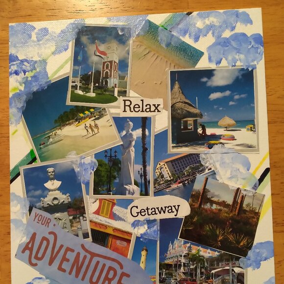 Art | Your Adventure Collage Painting | Poshmark